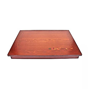 MJWDP Folding Table Antique Furniture Living Room Low Wood Coffee Table Rectangle Traditional Table Wooden (Color : White-Patch Five-Pointed star4, Size : 90x75x31.5cm)