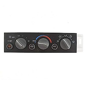 MOCW 9378805 AC Heater Climate Control Panel Module HVAC Control Module w/Rear Window Defogger Switch Fit for 1996-2000 Chevrolet C1500 C2500 Suburban Tahoe Yukon Replace OE # 16231165 16238885
