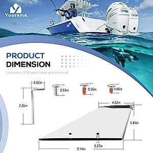 27031 Skeg Guard Skeg Protector Kit Marine-Grade Stainless Steel Replacement for Mercury Mercruiser Alpha I Generation II 1991-2023