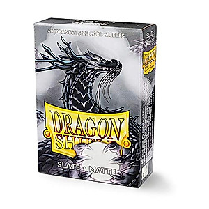 Arcane Tinman Dragon Shield Japanese Size Sleeves – Matte Slate 60CT - Card Sleeves Smooth & Tough - Compatible with Pokemon, Yugioh, & More– TCG, OCG,ART11127