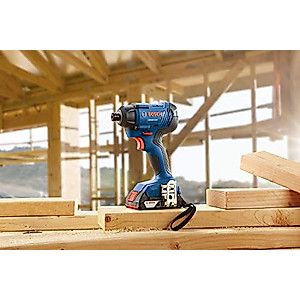 BOSCH GDR18V-1400B12 18V 1/4 In. Hex Impact Driver Kit with 2.0Ah Battery