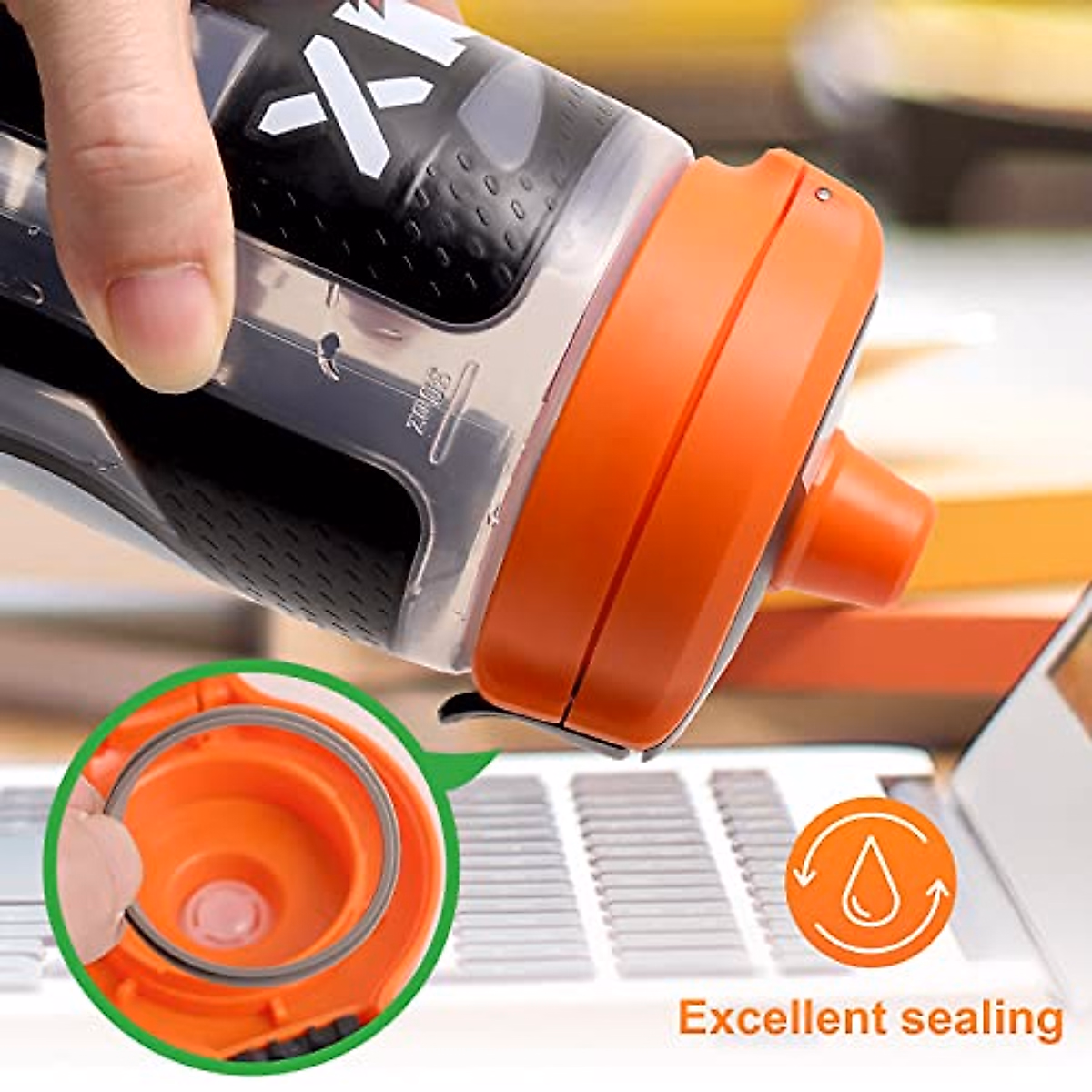 6 Pack Replacement Gasket for Gatorade Water Bottle, Silicone Lid Seal Replacement for Gatorade Gx Hydration System Bottle, Replacement Part for Gatorade GX Bottle Gatorade GX Pods
