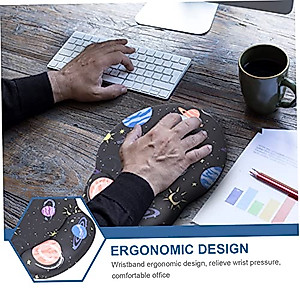 Ergonomic Pad Bowl Pad Keyboard Wrist Support Desktop Mat Pad Mat for Desk Pad with Wrist Support Print Pads Rest Pad Mousepad with Wrist Rest Padded Pad Sponge Pad Silica Gel Pad