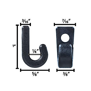 West Coast Paracord Kayak Lashing Hooks, Plastic Kayak Clips Lashing Hooks Kayak Canoe Paddle Board Accessories 10 PCS
