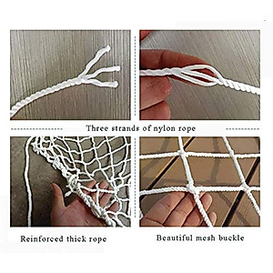 SJIAMJJ Hemp Rope Net Child Safety net Cargo Net, Cat Safety Net, Child and Baby Anti-Fall Net, Safe Railway Net, Car Net, Balcony, Stairs, Railing, Fence, Terrace 1x3m (Size : 45M(1316ft))