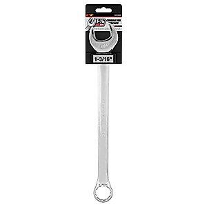 Performance Tool W30238 SAE Combo Wrench of Hardened Chrome Alloy Steel with Box End for Increased Torque, 1-3/16-Inch