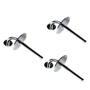 Anneome 3pcs Roll Shopping Bag Bracket Storage Stainless Steel Consumables