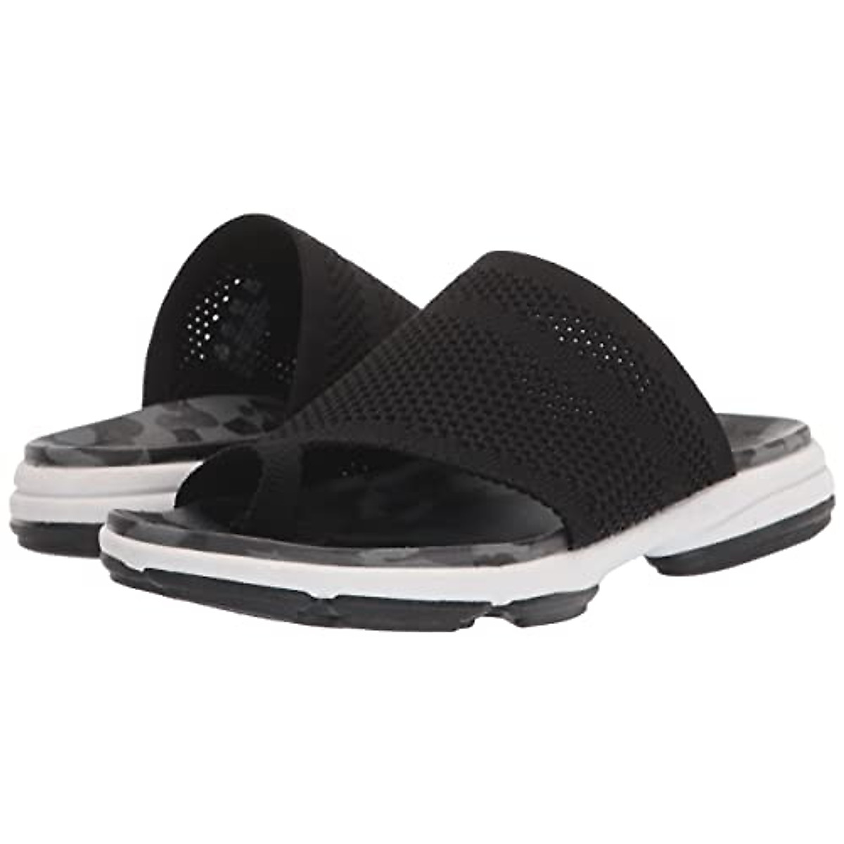 Ryka Women's Desi Sandal Black Marbled 7 M