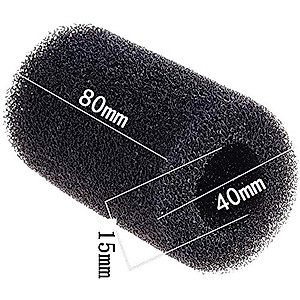 Golden Pearl 10 Pieces Black Pre-Filter Sponge Foam Roll Accessories for Aquarium Fish Tank