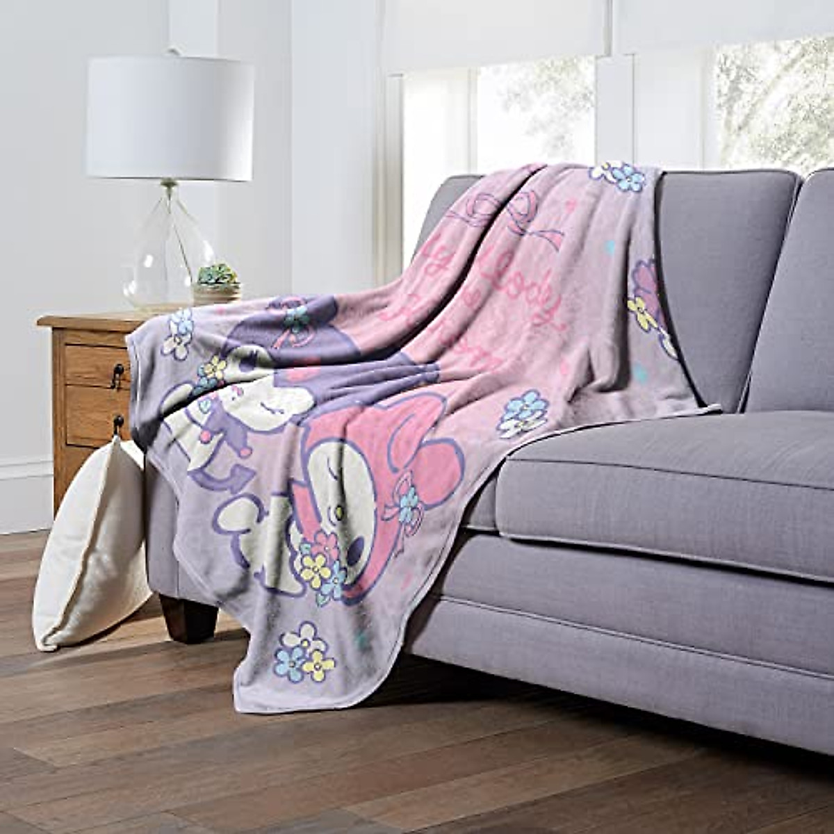 Northwest My Melody Silk Touch Throw Blanket, 50" x 60", Pastel Pals