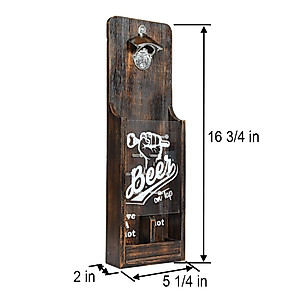 Lily’s Home Beer Bottle Cap Shadow Box Game, Wall Mounted Beer Bottle Opener: Beer On Tap. Makes the Ideal Gift for the Beer Lover.