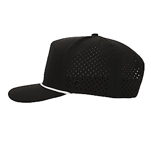 SixHats Arrow Waterproof & Sweat Proof Hat | Available in 3 Sizes | Golf Tee Holder, Black, Medium-Large