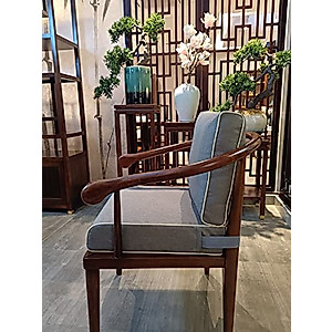 Justsafe Patio Chair Cushion Set, Waterproof Outdoor Seat Cushions for Patio Furniture, Non-Slip Washable Durable Garden Sofa Couch Pads with Adjustable Strap (2PCS, Grey)