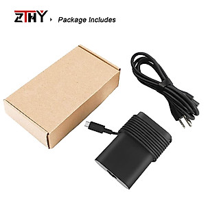 New 45W USB-C Type C AC Adapter Laptop Charger Replacement for Dell XPS 12 13 9360 9365 9370 9300 9380 9310 2-in-1 Latitude 7200 7210 7370 5175 5285 5290 Chromebook 3100 3400 2in1 LA45NM150 Power