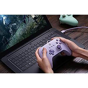 8Bitdo Ultimate C Wired Controller for Windows PC, Android, Steam Deck & Raspberry Pi (Lilac Purple)