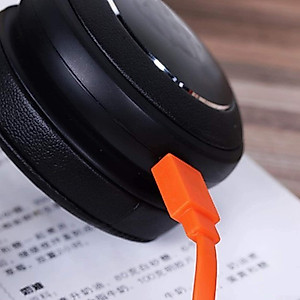 Aquelo USB Fast Power Charger Charging Cable Cord for JBL Wireless Bluetooth Speaker Earphone Headphone Headset Micro-USB, 3.3FT & Orange