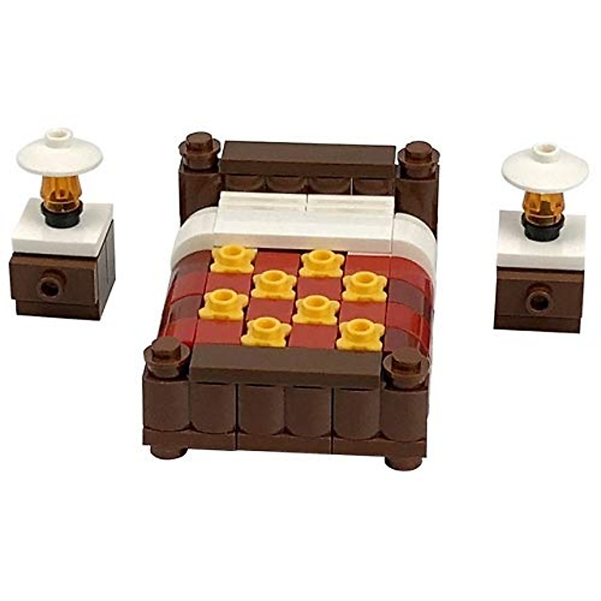 General Jim's Building Blocks Toy Bricks House Furniture Toy Set for Bedroom Living Room & Dining Room for City Street Houses Fun for Teens or Adults