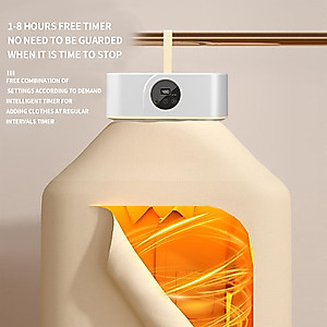 Portable Clothes Dryer, Time Setting Function&Led Light,Easy to Use, for Travel,RV, Apartment, Dorm, For Light Clothes, Underwear, Baby Clothes