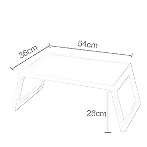 Plastic Bed Tray with Folding Legs, Lap Tray Breakfast Tray Great for Breakfast in Bed or Eating Tray, for Computer IPad Book Coloring Stand - 5 Color
