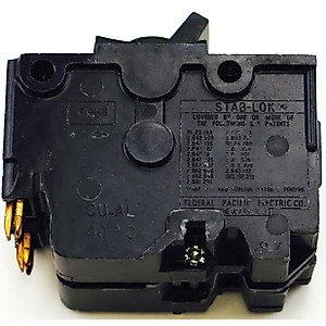 A NA215 STAB-LOK FEDERAL PACIFIC 15 AMP, 2 POLE FPE BREAKER 15A 2P THICK SERIES 215 NI