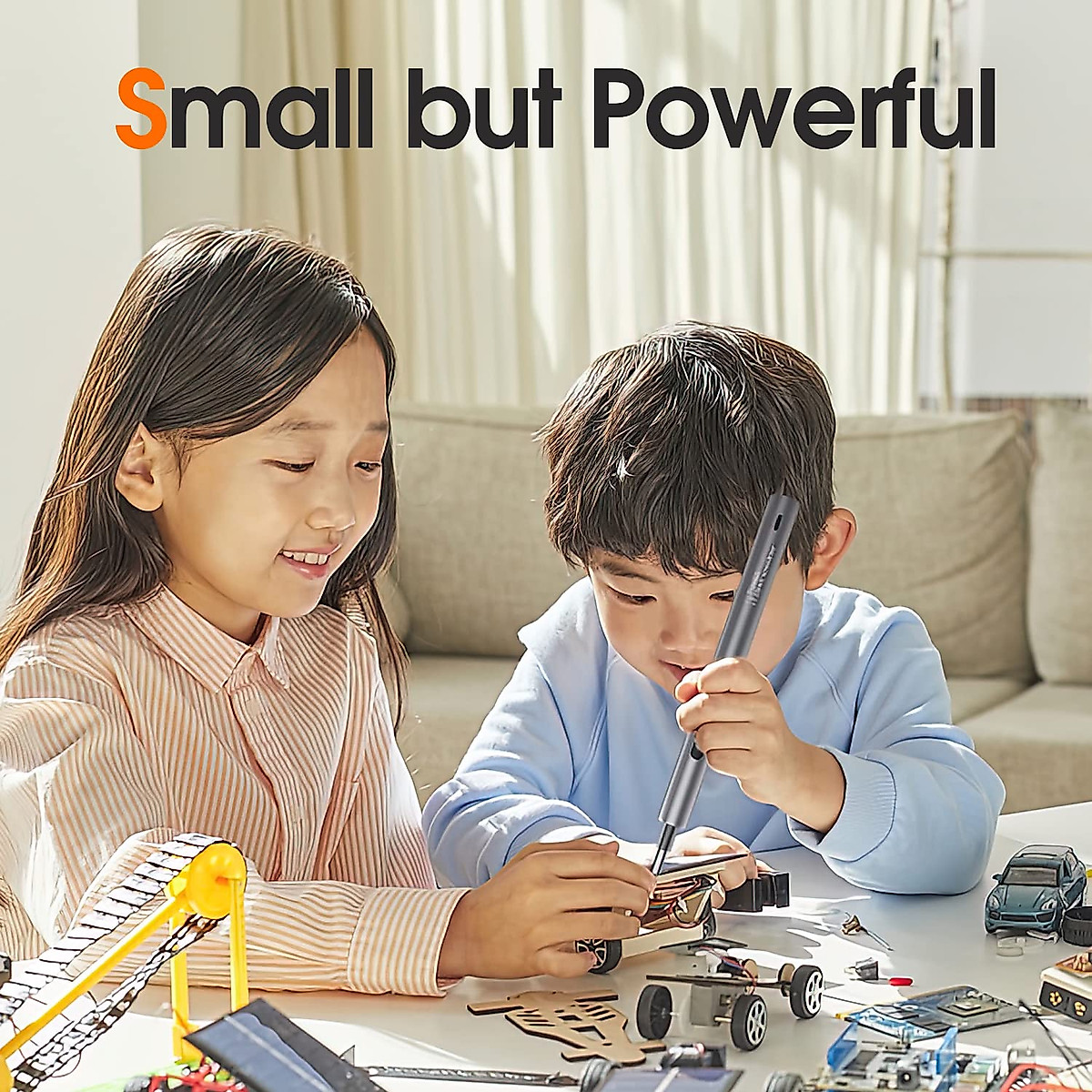 51 in 1 Electric Screwdriver Set, UF-TOOLS Portable Mini Rechargeable Cordless Precision Screwdriver with Battery & LED Light, Magnetic Driver Bits Set, Professional Repair Tool Kit for Electronics