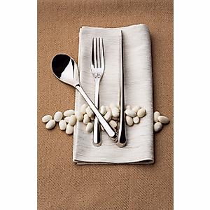 Nambe Aura 45 Piece Flatware Set, Silver