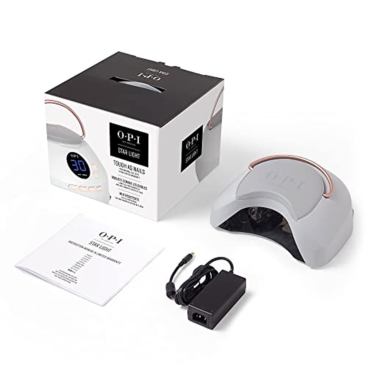 OPI Star Light Gel Lamp 3.0, LED Curing Lamp for GelColor, 4.82 lb.