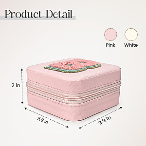 SANDJEST Stainless Steel Slider Tumbler With Handle 40oz & Jewelry Case with Initial B