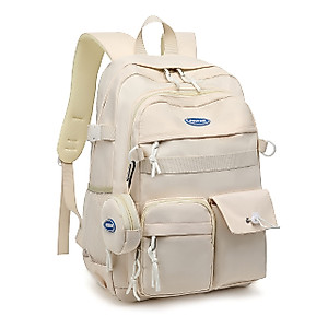 BASICPOWER Laptop Backpack, College Middle School Bookbags Large Capacity Lightweight for Girls BoysTravel