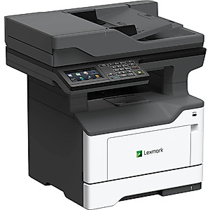 Lexmark MX521de Monochrome All-in One Laser Printer, Scan, Copy, Network Ready, Duplex Printing and Professional Features, Print Speed 46 ppm, Grey, 4.3 inch Touchscreen (36S0800)