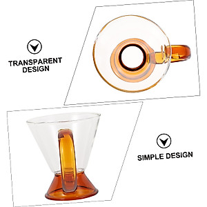 NAMOARLY Coffee Pot Travel Espresso Maker Clear Coffee Mugs Drip Coffee Maker Tea Severs Coffee Brewer Lemonade Cups with Lids Manual Espresso Machine Water Container Coffee Cup Glass White