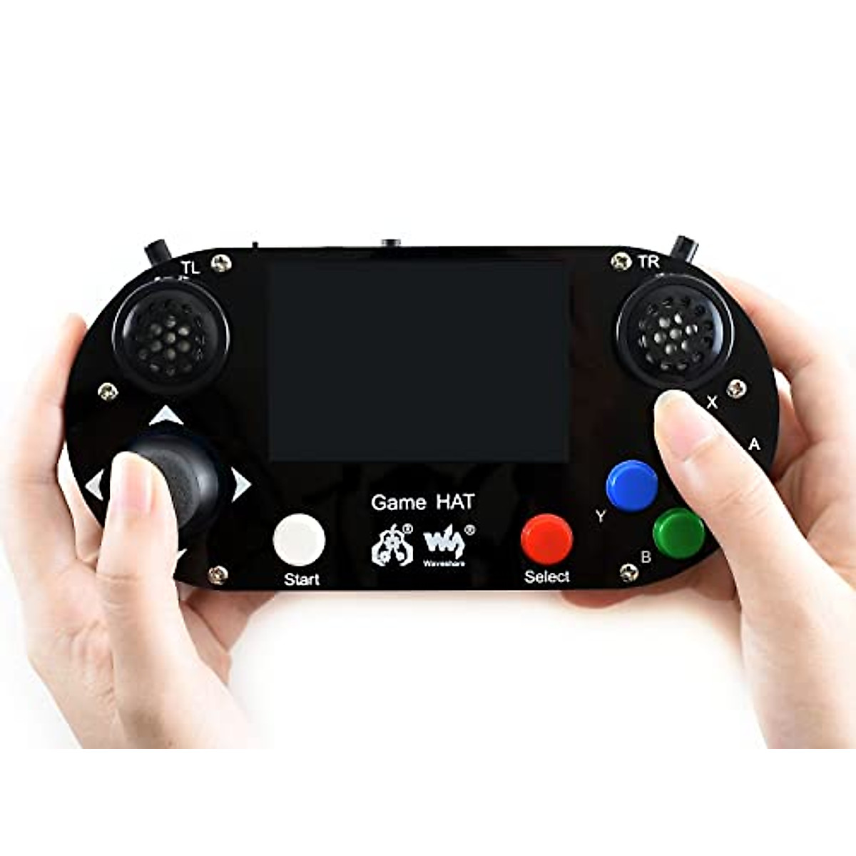 Waveshare Game HAT Compatible with Raspberry Pi 4B/A+/B+/2B/3B/3B+/Zero W/Zero WH 3.5inch IPS Screen 480×320 Resolution Onboard Speaker and Earphone Jack