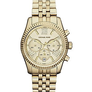 Michael Kors Women's Lexington Gold-Tone Watch MK5556