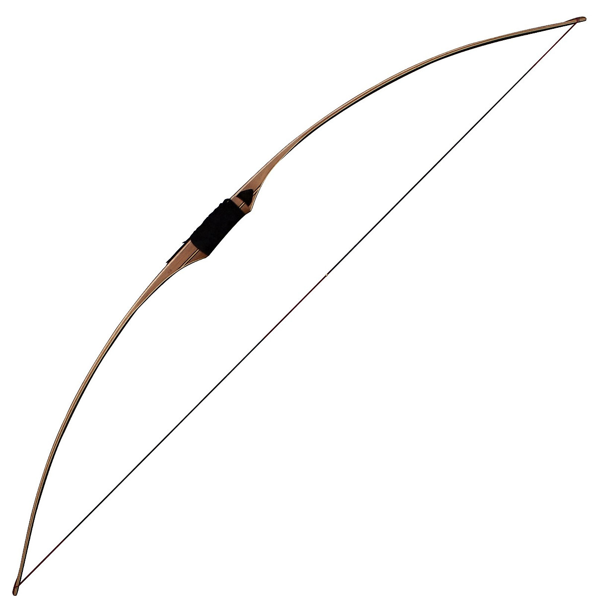 SAS Pioneer 68" Longbow Traditional Wood Long Bow Archery Target Hunting (Left Hand 55 pounds)