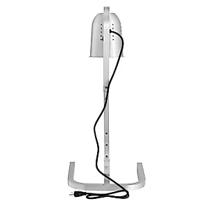 Kratos Bulb Warmer, One Bulb Heat Lamp, Silver, 120V, 250 Watts, Countertop Food Warmer for Restaurants (31M-001)