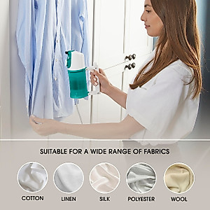 Conair Travel Steamer for Clothes, Mini Garment Steamer, Fabric Steamer in Green by Travel Smart