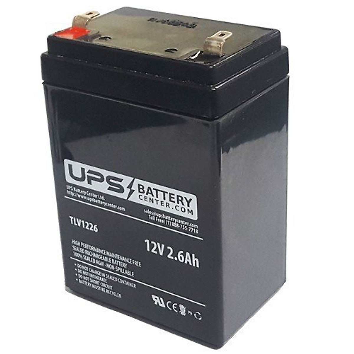 Telong TL1223 UPSBatteryCenter 12V 2.6Ah F1 Replacement Battery