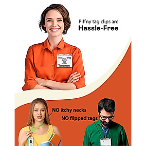 Magnetic Name Tag Holders with Strong Magnets for Securely Attaching ID Badges, Name Tags, and Accessories - 10 Pack