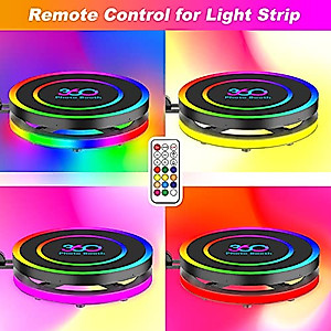 Upgrade 360 Slow Spin Motion Photo Booth 360 Photo Booth Machine for Parties 100cm 40'' with Flight Case 5 People Stand on Remote Control 360 Selfie Camera Photobooth Wedding Birthday