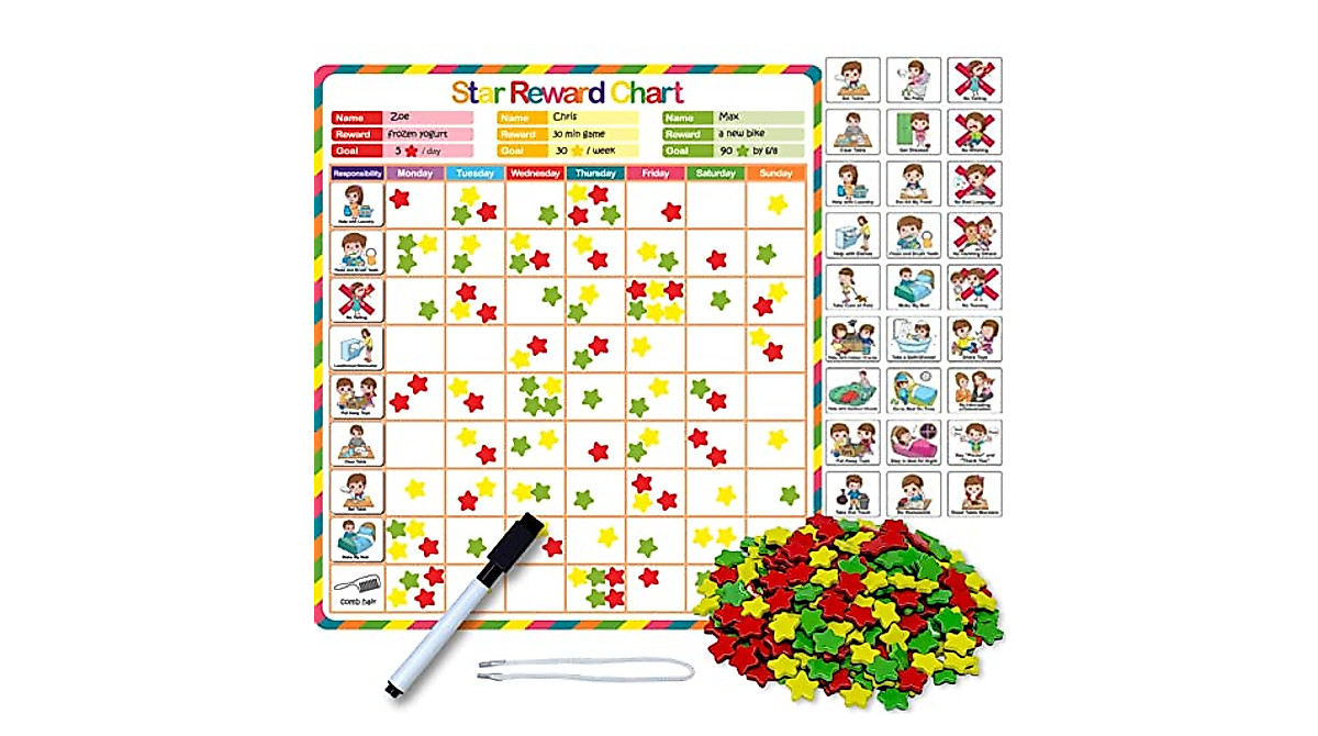 Kanru Magnetic Behavior Chart for Kids - Reward & Chore System