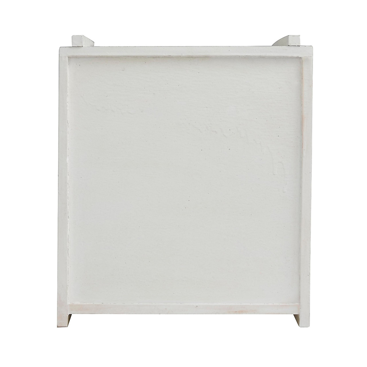 Deco 79 Wood 12 Bottle Standing Wine Rack, 14" x 13" x 16", White