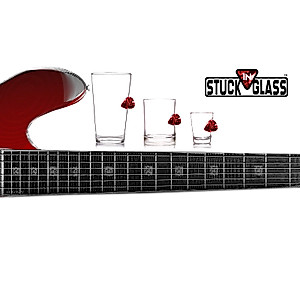 Stuck in Glass - Fish Hook - Whiskey Shot Glasses With Fish Hook Fishing Lovers Gifts for Men | Boyfriend Gift | Rocks Glasses | Original Handcrafted Embedded Barware (2 oz)