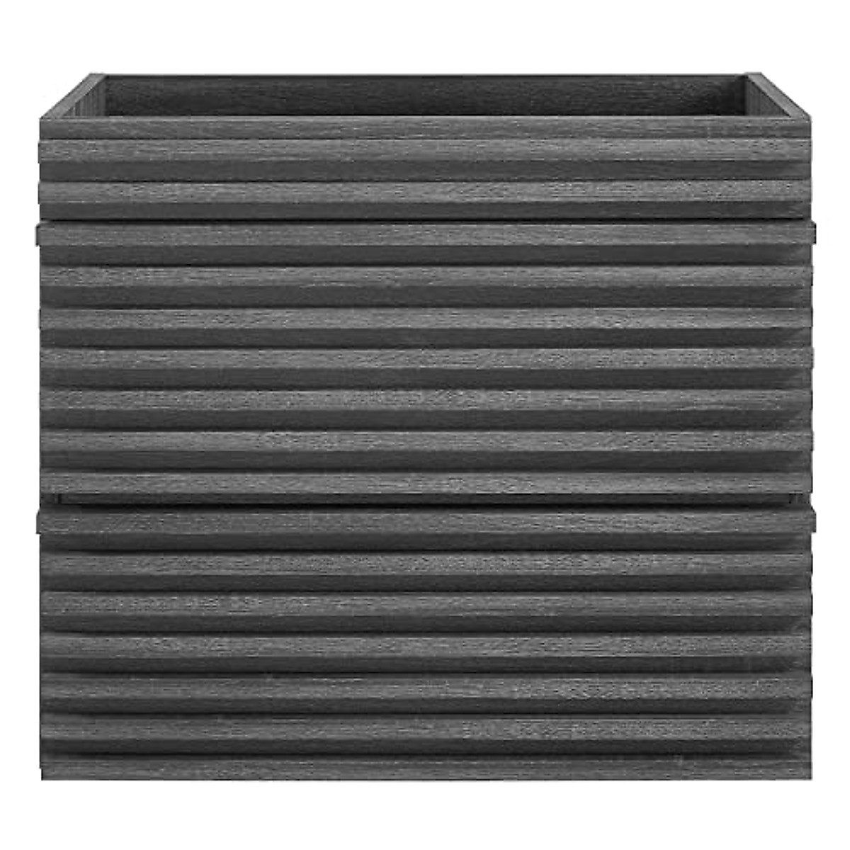 Modway Render 23.5" MDF Wood Wall-Mount Bathroom Vanity Cabinet in Charcoal