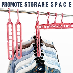 Vita88shop - Closet Organizers and Storage, Pack of 6 Multifunctional Closet Organizer Hangers with 9 Holes Closet Storage Organization for Wardrobe