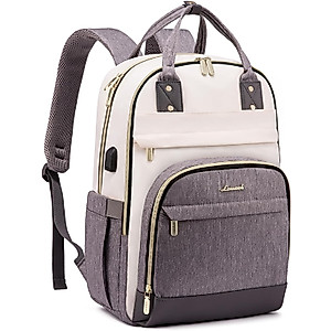 LOVEVOOK Backpack Purse for Women, Fits 15.6 Inch Laptop Backpack, Fashion Travel Work Anti-theft Bag, Business Compute