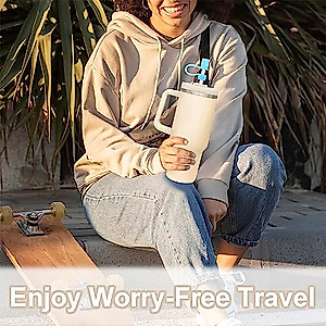 Injourlaif 6Pcs Straw Cover Caps for Stanley Cup, Silicone Straw Topper Tip Stopper fit 30&40 Oz Tumbler with Handle, Dust Proof Decor Accessories for 0.4inch/10mm Drinking Straws