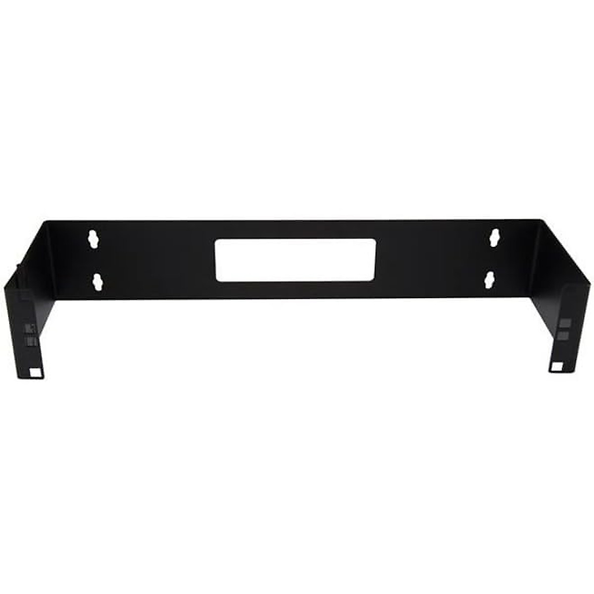 StarTech.com 2U Hinged Wall Mount Patch Panel Bracket - 6 inch Deep - 19" Patch Panel Swing Rack for Shallow Network Equipment- 22lbs (WALLMOUNTH2), Black