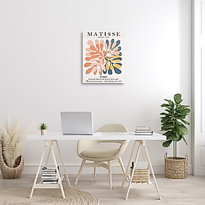 Stupell Industries Classical Matisse Painting Cut Out Forms Traditional Abstract, Designed by ROS Ruseva Canvas Wall Art, 24x30, Orange