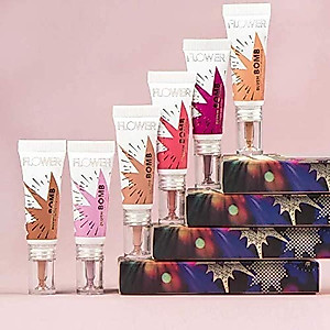 FLOWER Beauty Liquid Blush Makeup Bomb Color Drops -Silky Lightweight Formula + Gel Cream Blush for Cheeks - Radiant + Glossy Finish - Buildable + Lightweight Formula - Cruelty-Free + Vegan (Bubbly)