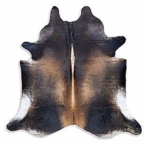 bonanza leathers Genuine Mahogany Cowhide Rug XL Approx. 6 x 7- 8 ft. 180 cm x 220 cm